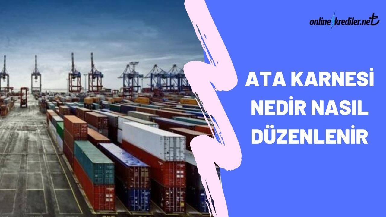 ATA Karnesi Nedir Nasıl Düzenlenir | Şubeye Gitmeden Anında Online Kredi